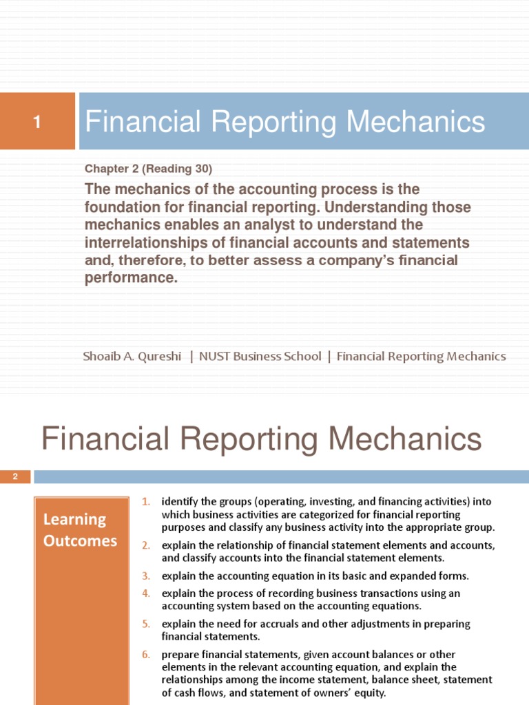 Financial Reporting Mechanics Overview | PDF | Debits And Credits ...