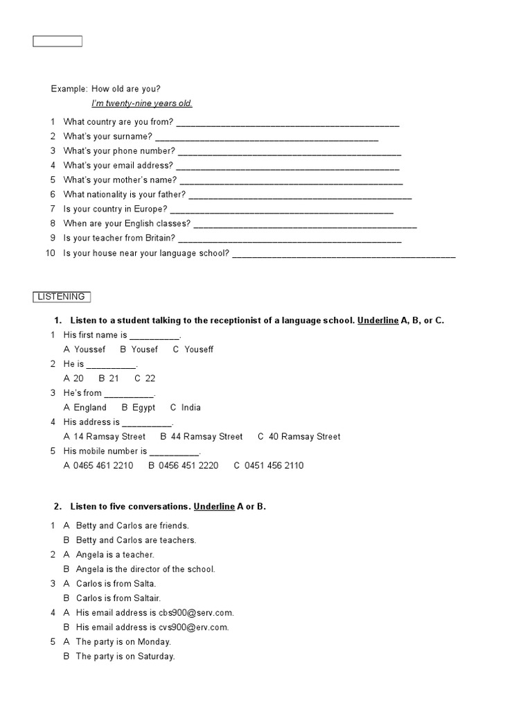 Initial Evaluation | PDF
