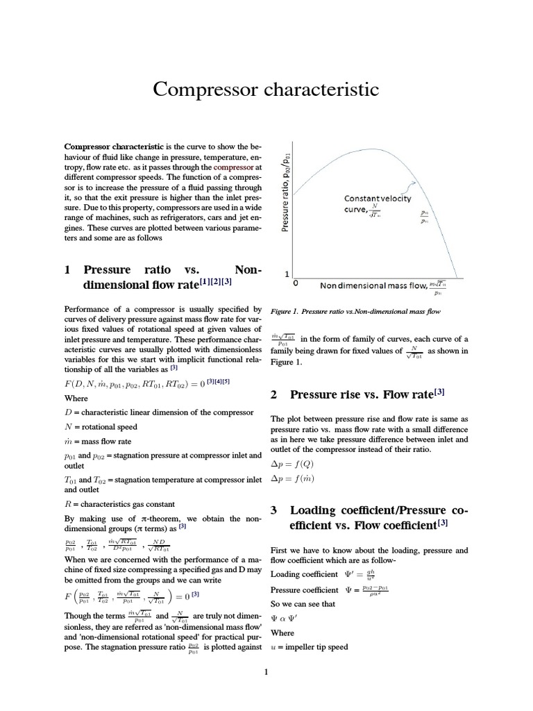 Compressor Characteristic | PDF | Gases | Mechanical Engineering