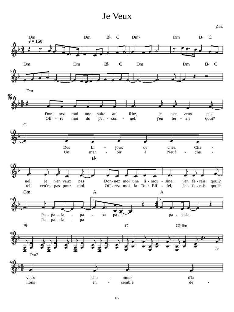 Zaz Je Veux