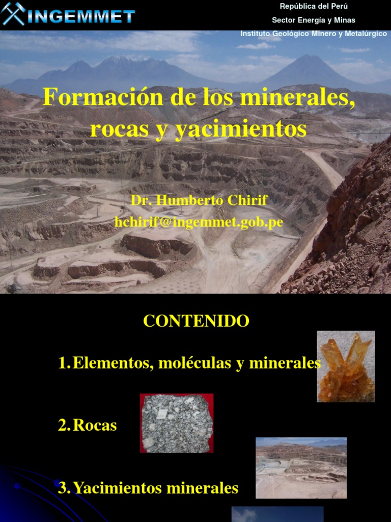 Formación de Los Minerales, Rocas y Yacimientos | Descargar gratis PDF ...