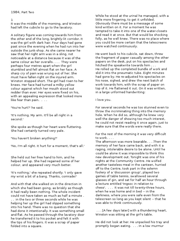 Winston's Stunned Revelation | PDF