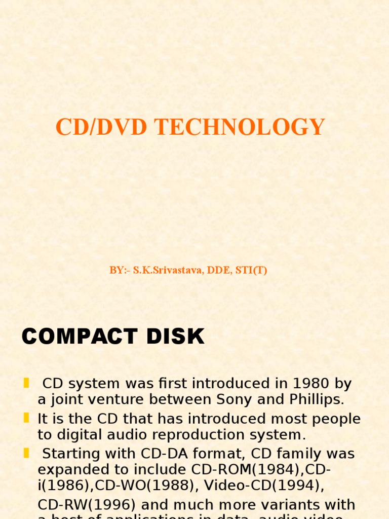 CD DVD Technology | PDF | Dvd | Compact Disc