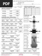 IADC WellSharp Kill Sheet | PDF | Gases | Chemical Engineering