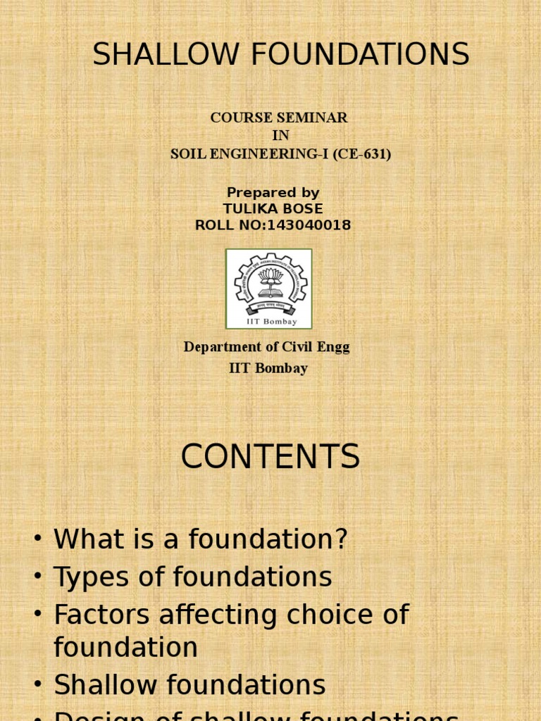 Shallow Foundations | PDF | Foundation (Engineering) | Geotechnical Engineering