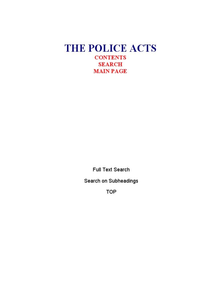 Police Acts | PDF | Criminal Procedure In South Africa | Magistrate