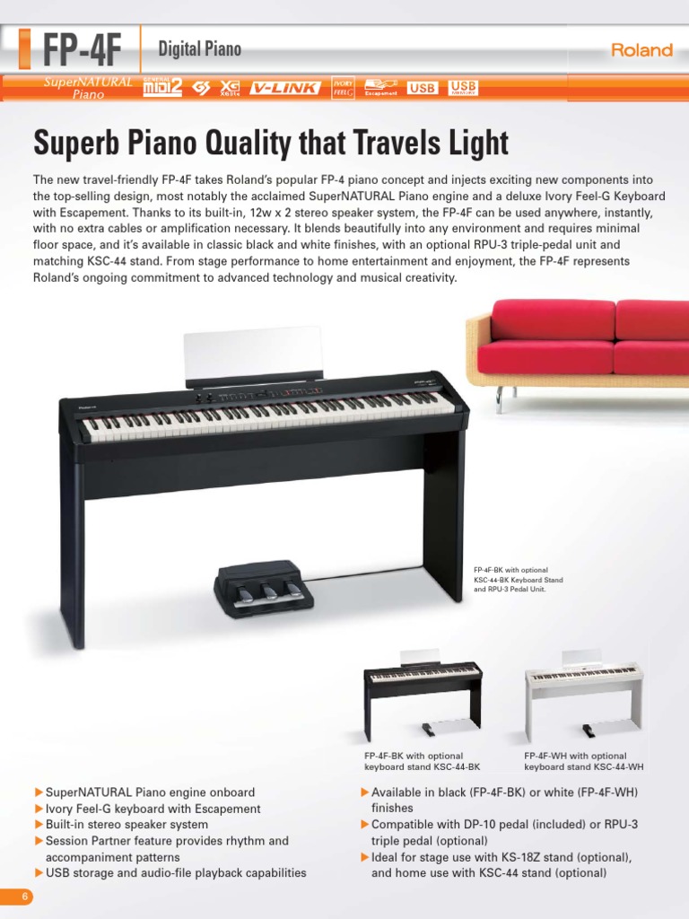 Roland Fp-4f Brochure | PDF | Piano | Synthesizer