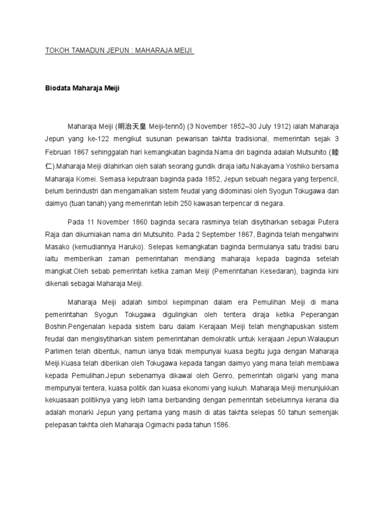 Tokoh Tamadun Jepun | PDF | Perjalanan | Sejarah