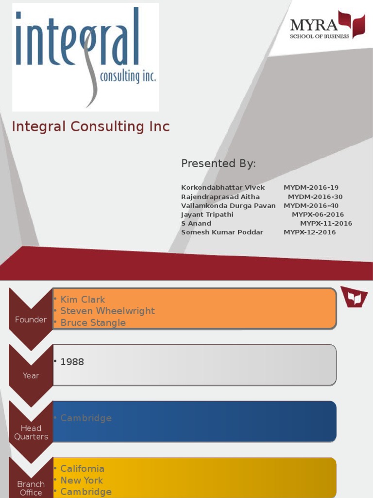 Integral Consulting Inc: Presented by | PDF | Knowledge Management ...