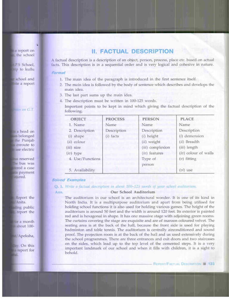 Factual Description | PDF