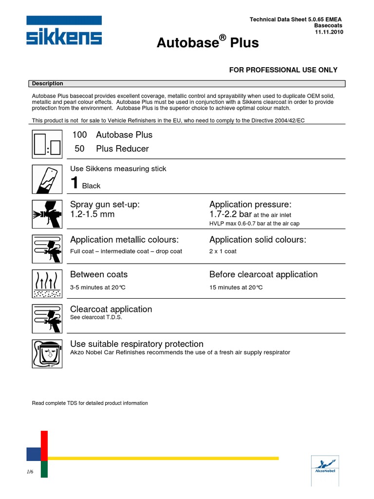 Autobase Plus | PDF | Shelf Life | Pressure