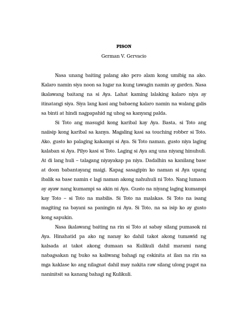 Buong Kwento NG Pison | PDF
