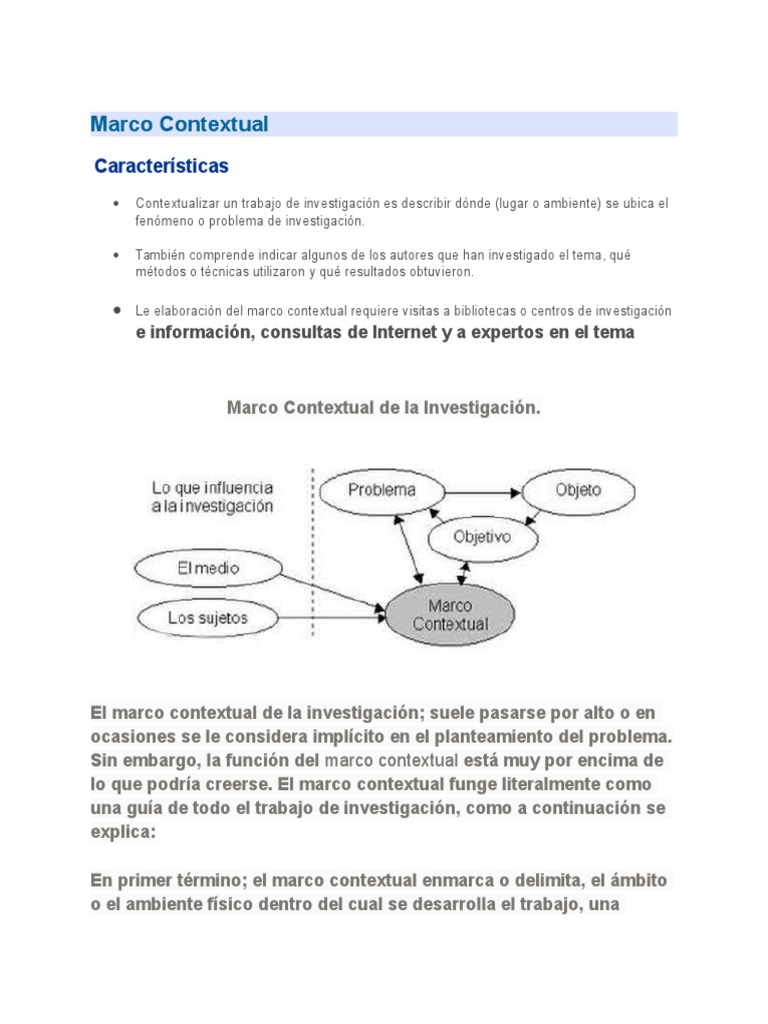 Marco Contextual | PDF