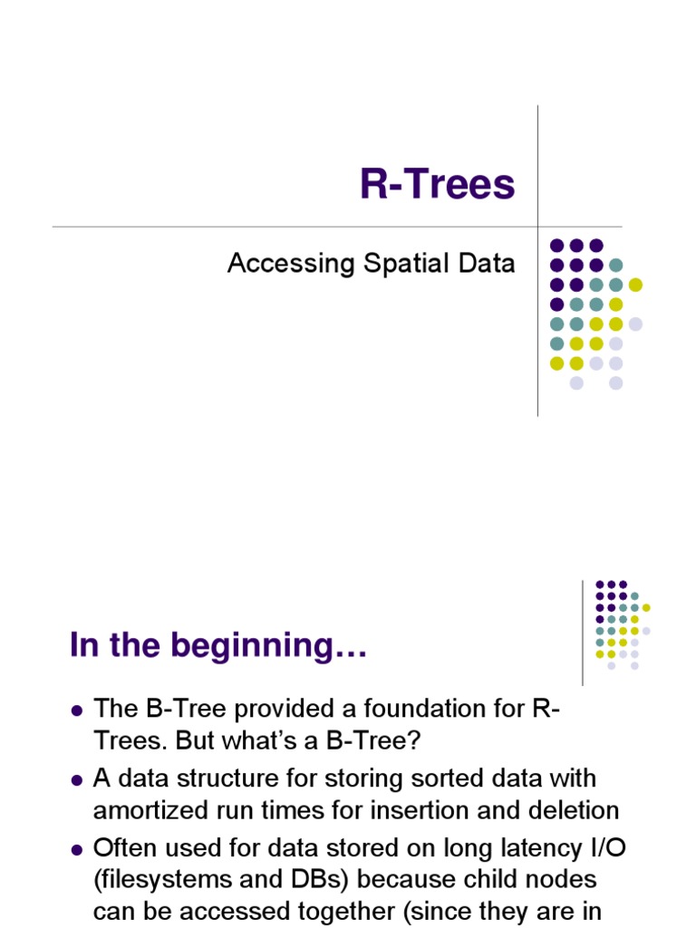 R-Trees, Advanced Data Structures | PDF | Algorithms | Data Management