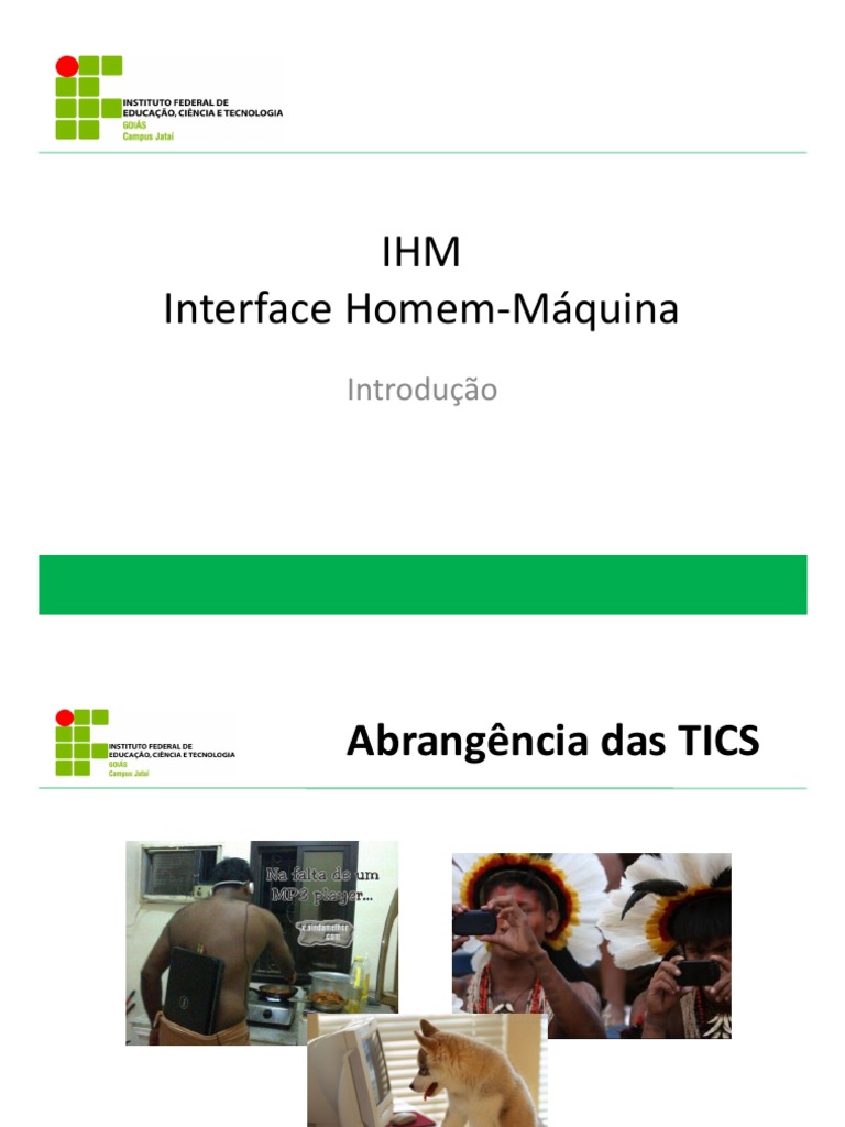 Introdução À IHM | PDF | Interface de usuário | Interdisciplinaridade