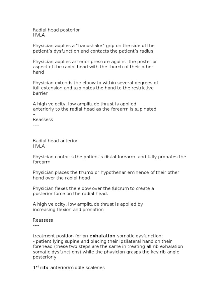 OMM Notes | PDF | Anatomical Terms Of Motion | Ankle