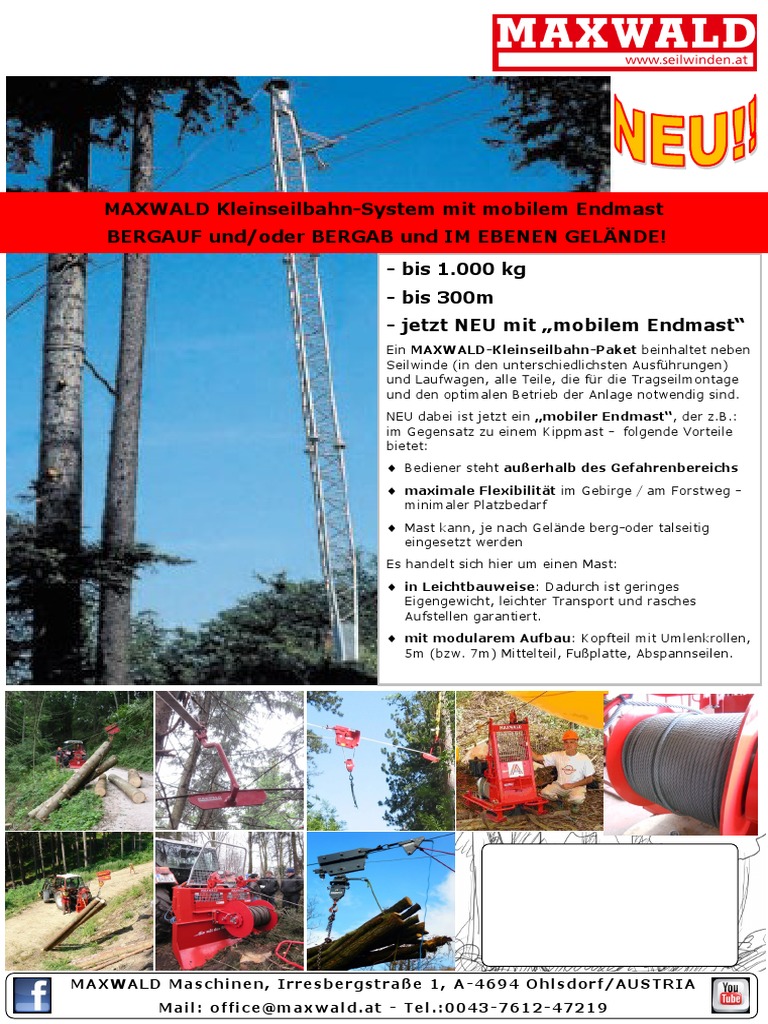 Mast Kleinseilbahn A4 Flyer - Text | PDF