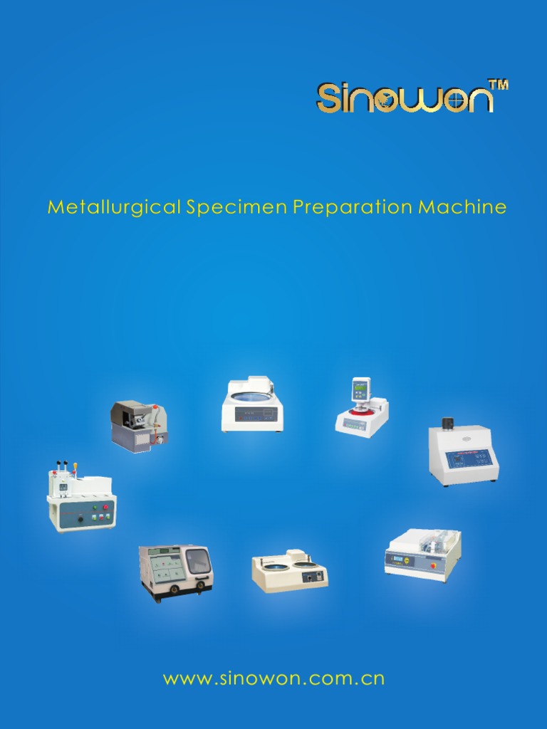 Sinowon Metallographic Specimen Preparation Machine | PDF | Grinding ...