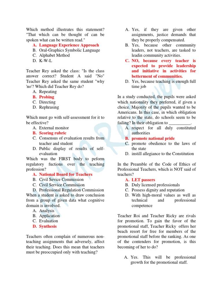 Online Let Reviewer | PDF | Test (Assessment) | Median