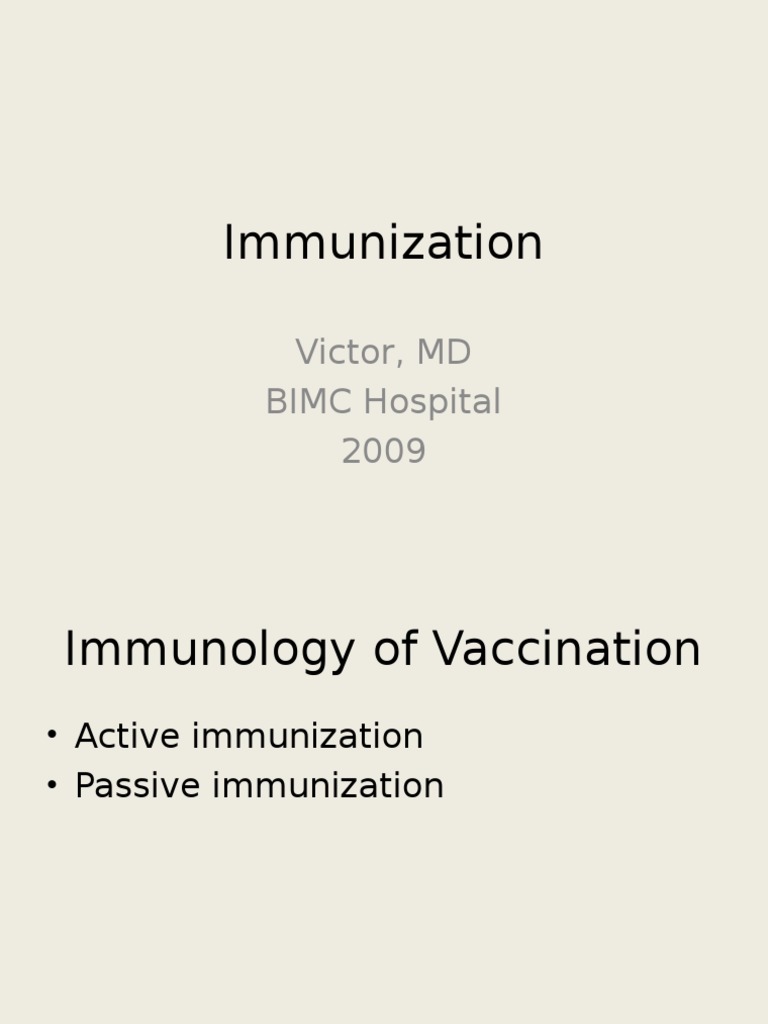 Immunization | PDF | Vaccines | Injection (Medicine)