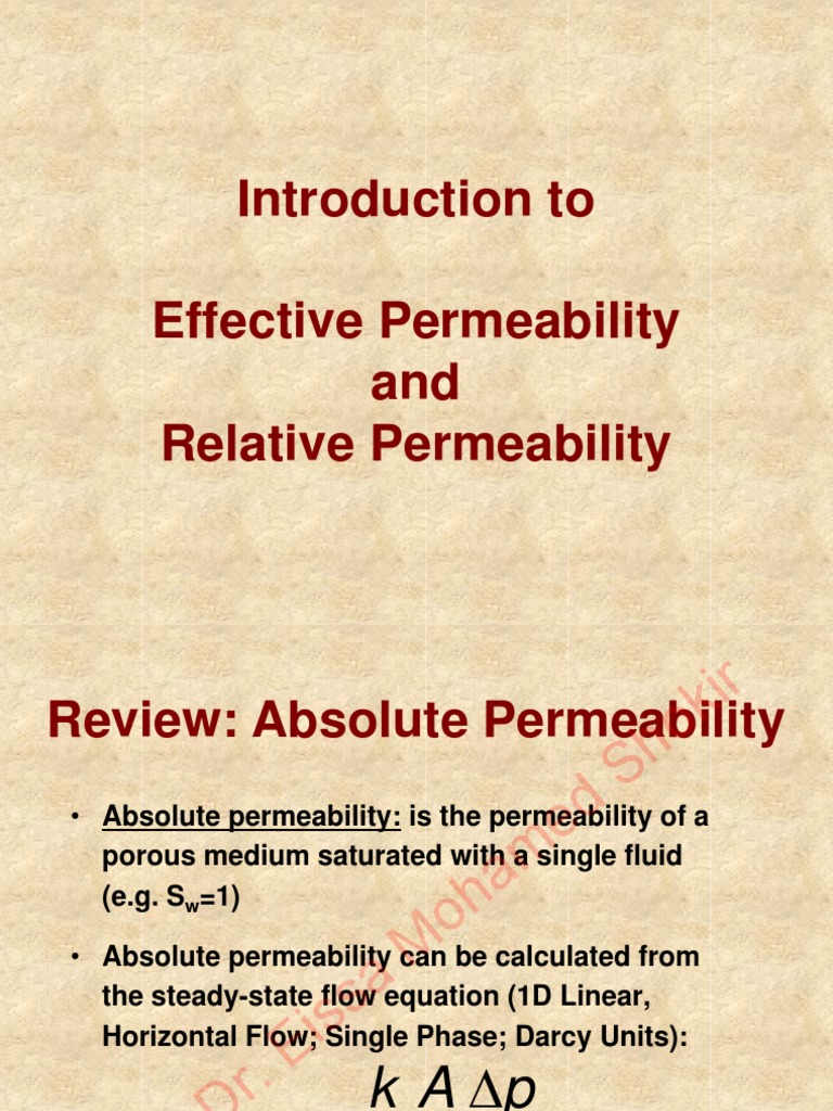 Relative Permeability.pdf | Permeability (Earth Sciences) | Petroleum ...