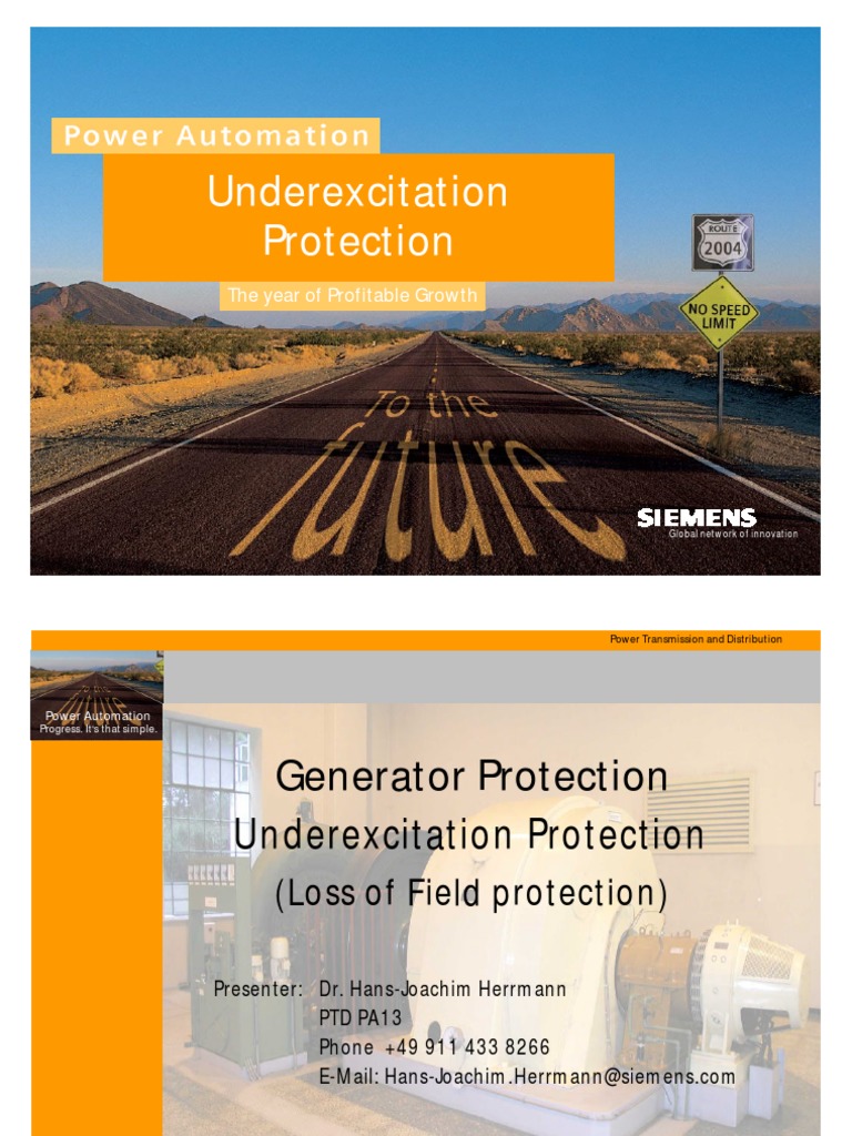 Underexcitation Protection in Generators | PDF | Electric Power ...