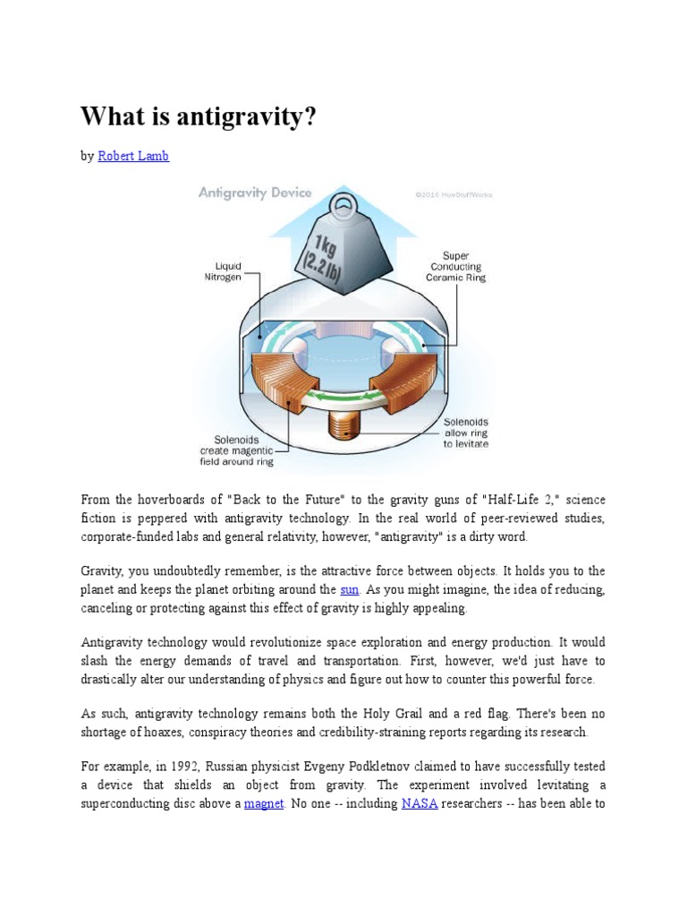 What Is Antigravity | PDF | Gravity | Force