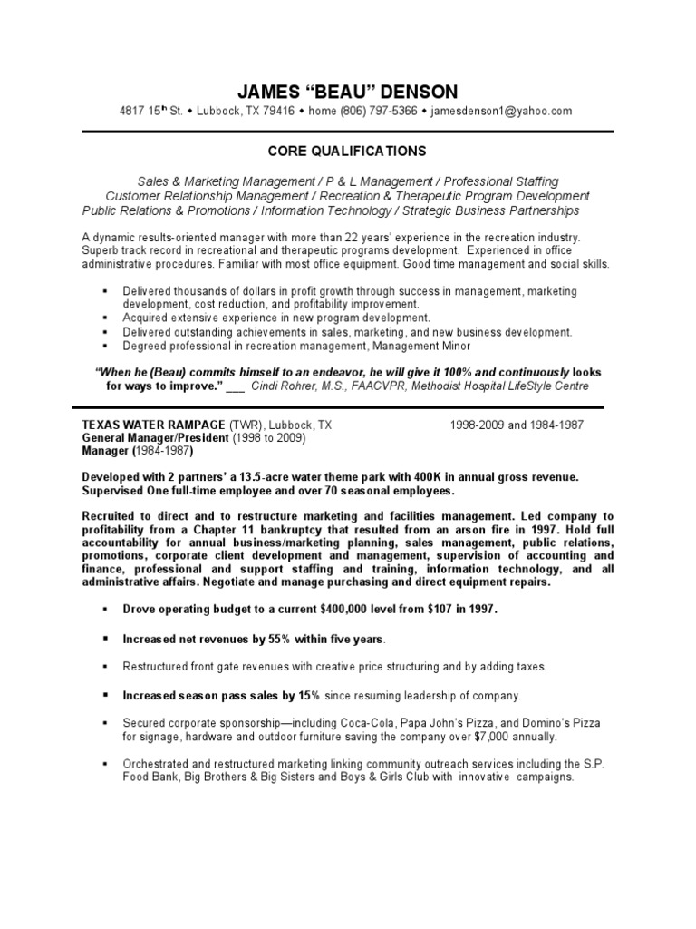 James Resume Professional | Download Free PDF | Sales | Marketing