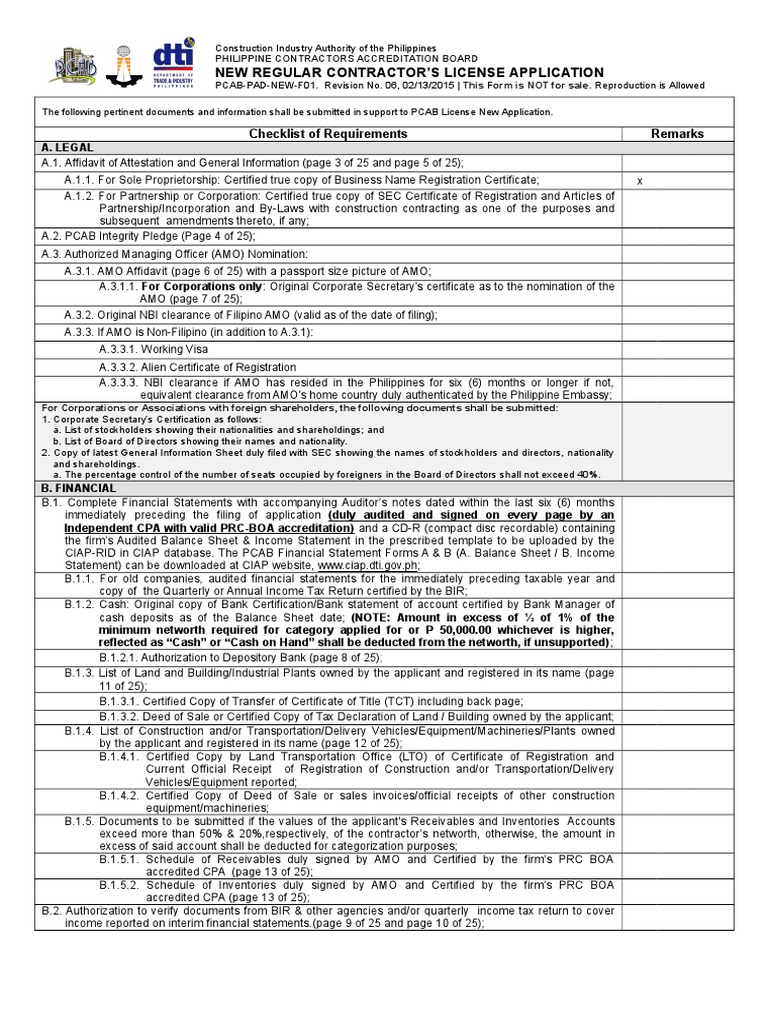 Contractor License Application Guide | PDF | Affidavit | Notary Public