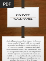 Ribbed Type Wall Panel System Presentation | PDF | Concrete | Wall