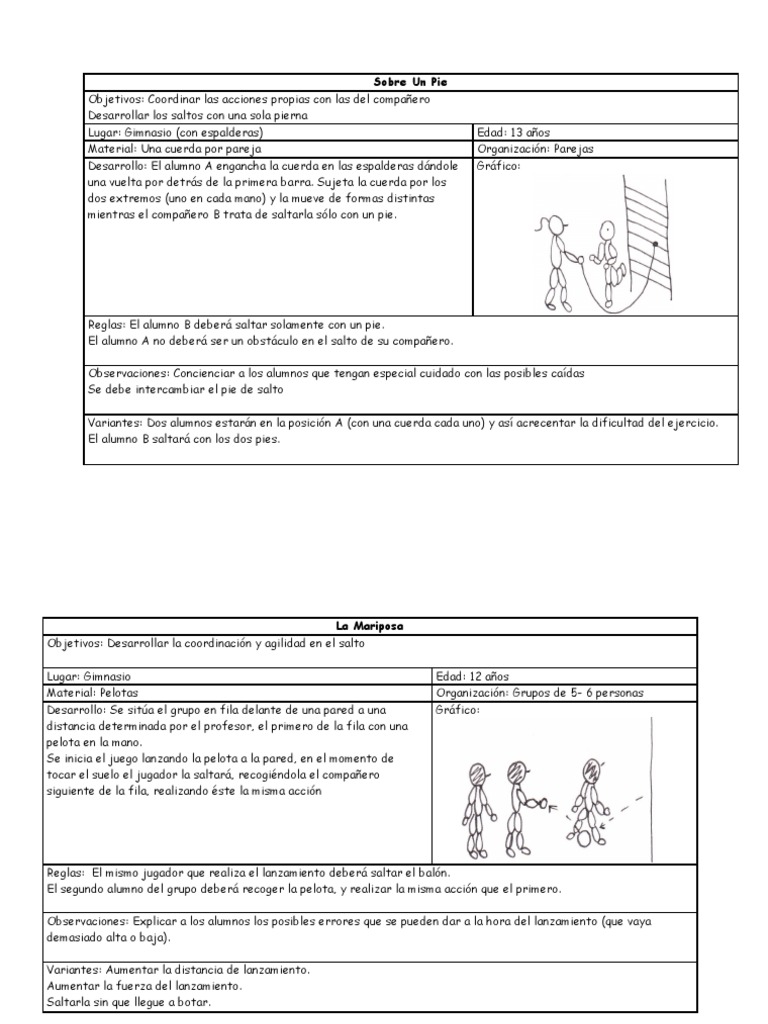 Reglas y Juegos de Saltar la Cuerda | PDF | Pelota | Cuerda
