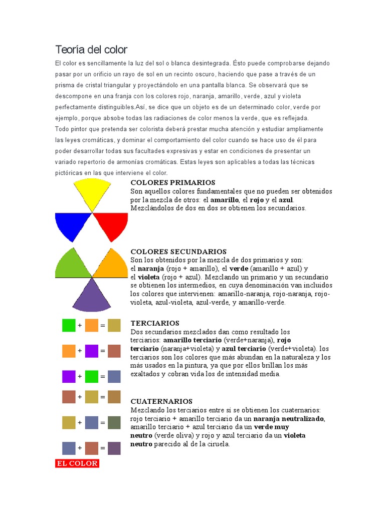 Teoría Del Color (Taller Online) | PDF | Amarillo | Color
