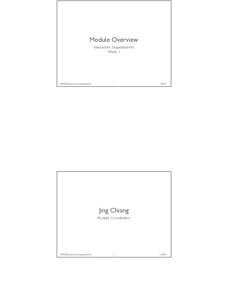 An Introduction to Interactive Sequential Art | PDF | Comics | Art Media