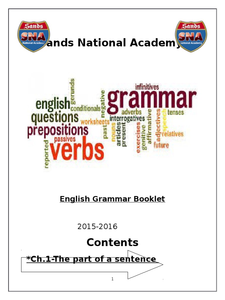 Grammar Booklet | PDF | Adverb | Adjective