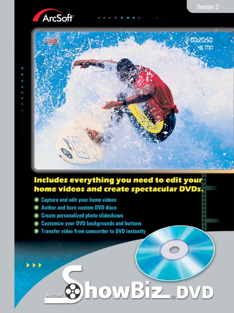 Arcsoft ShowBizDVD Version2 Video Editing Software Manual | PDF | Microsoft Windows | Video