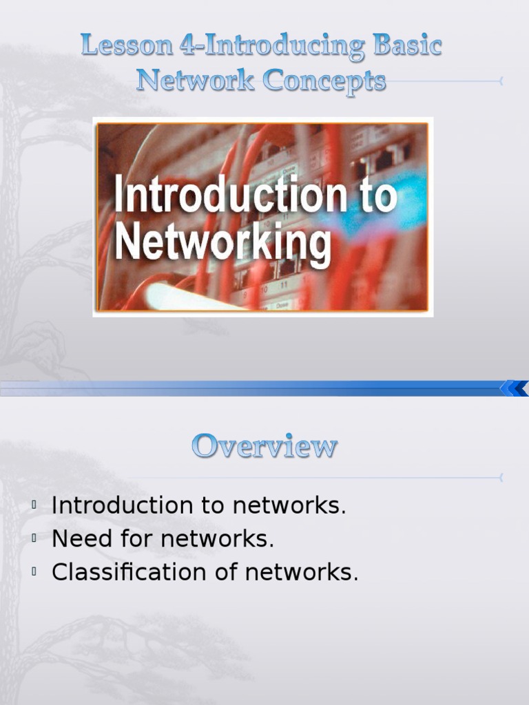 Lesson 5-Introducing Basic Network Concepts | PDF | Local Area Network ...