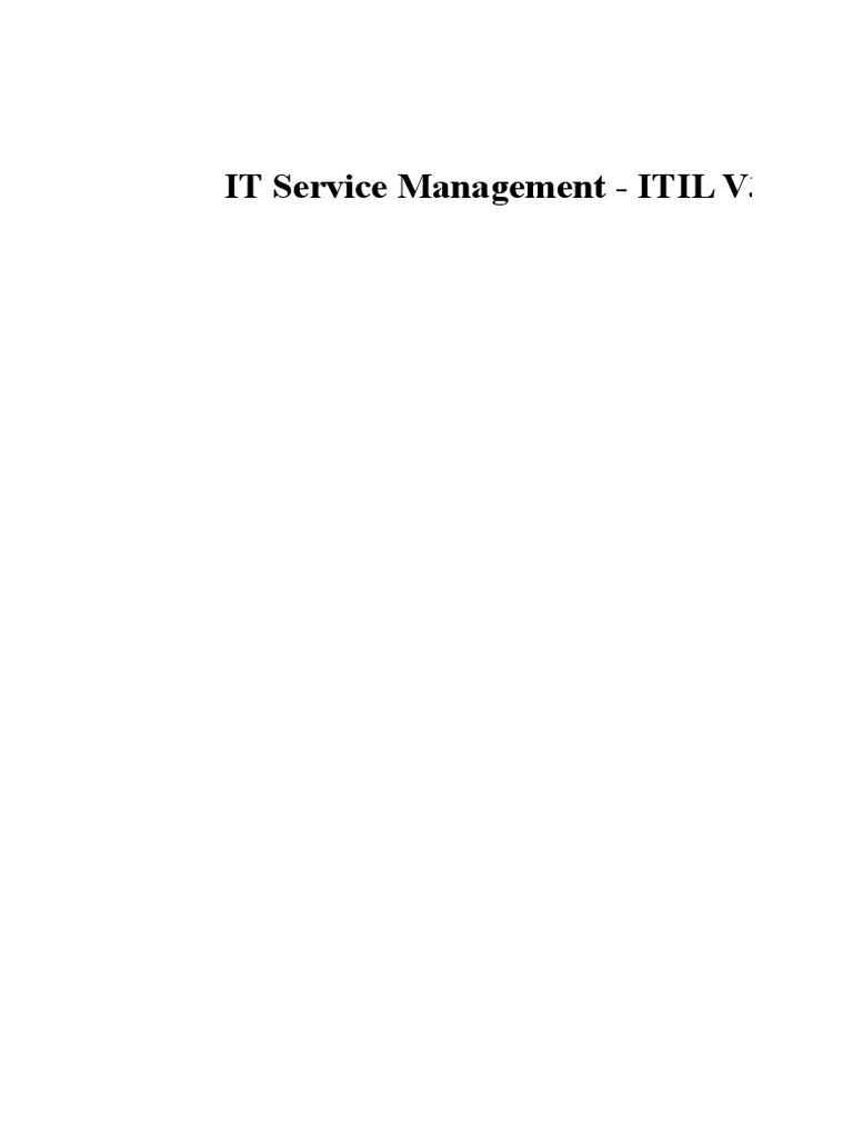 ITIL v3 Overview Assessment | PDF | Itil | Service Level Agreement