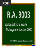 RA9003 | PDF | Waste Management | Waste