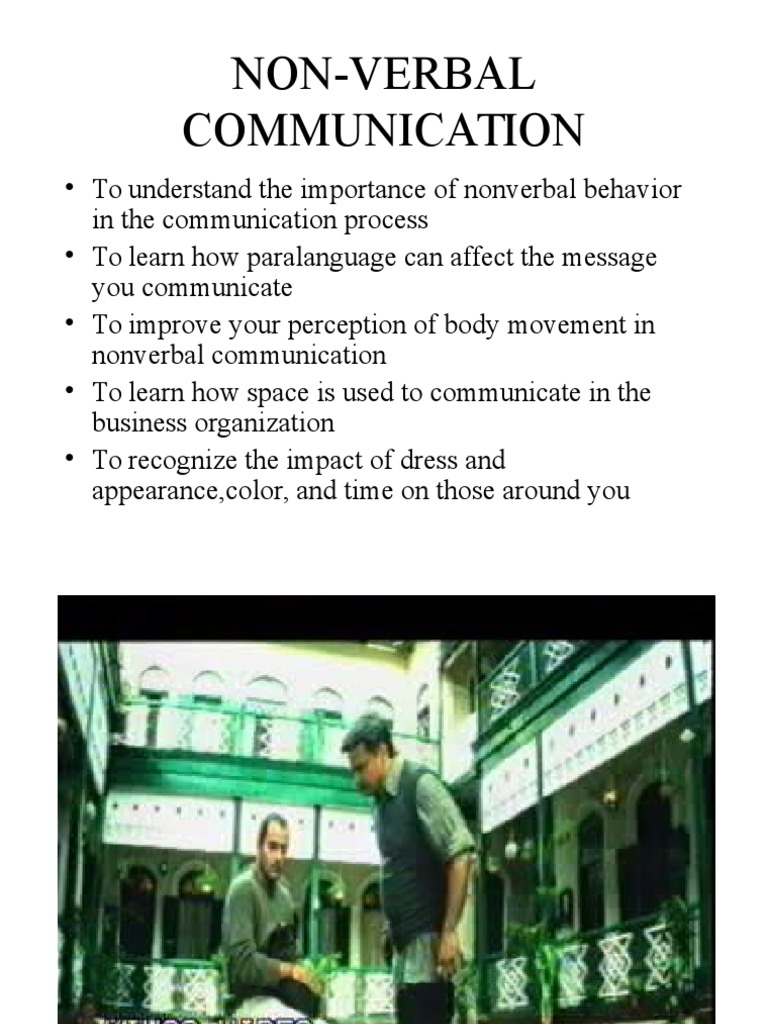 Non-Verbal Communication Guide | PDF | Nonverbal Communication ...