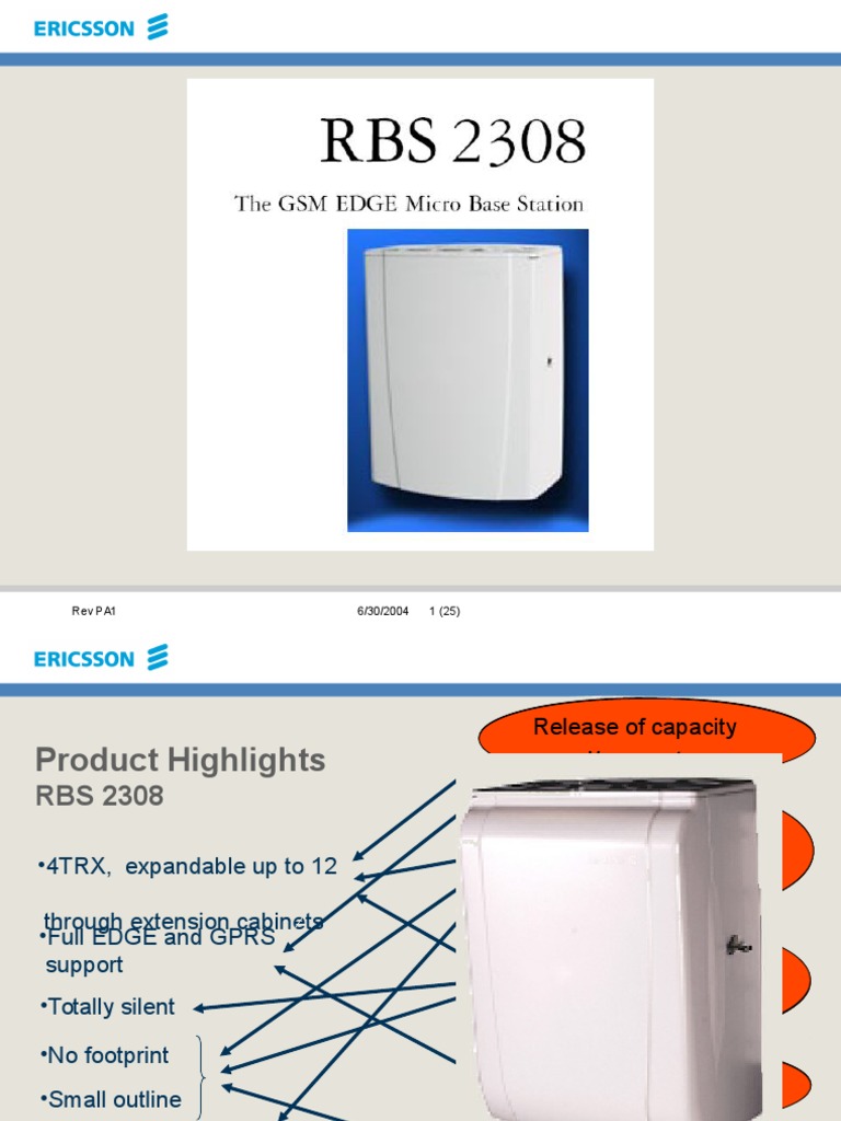 Rbs 2308 High Capacity Microcell Solution Pdf Computer Hardware