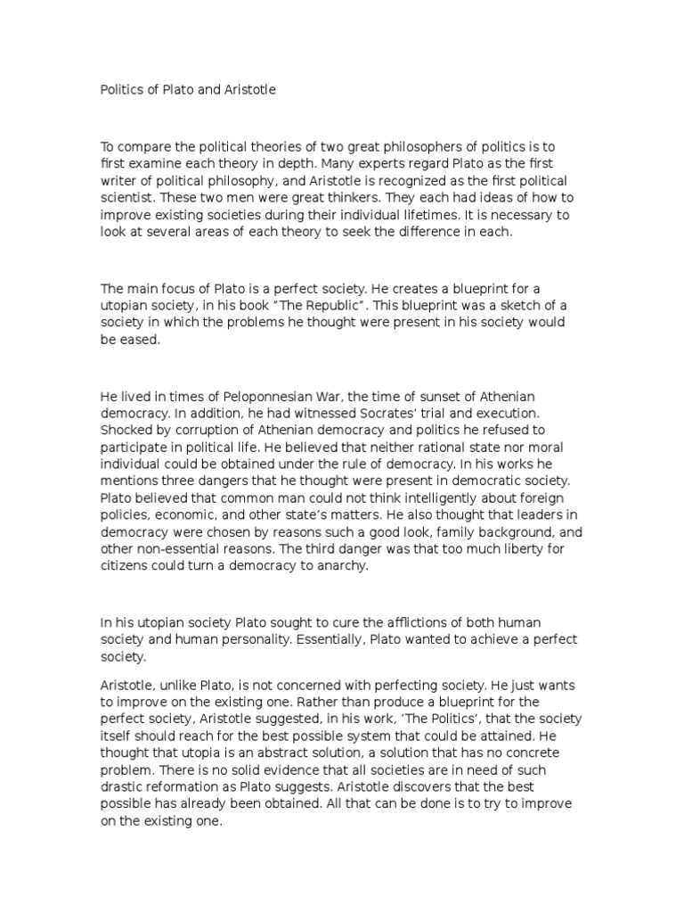 Free Essay 22 | Plato | Aristotle