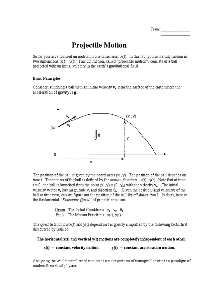 Projectile Motion 5.0 | PDF | Velocity | Kinematics