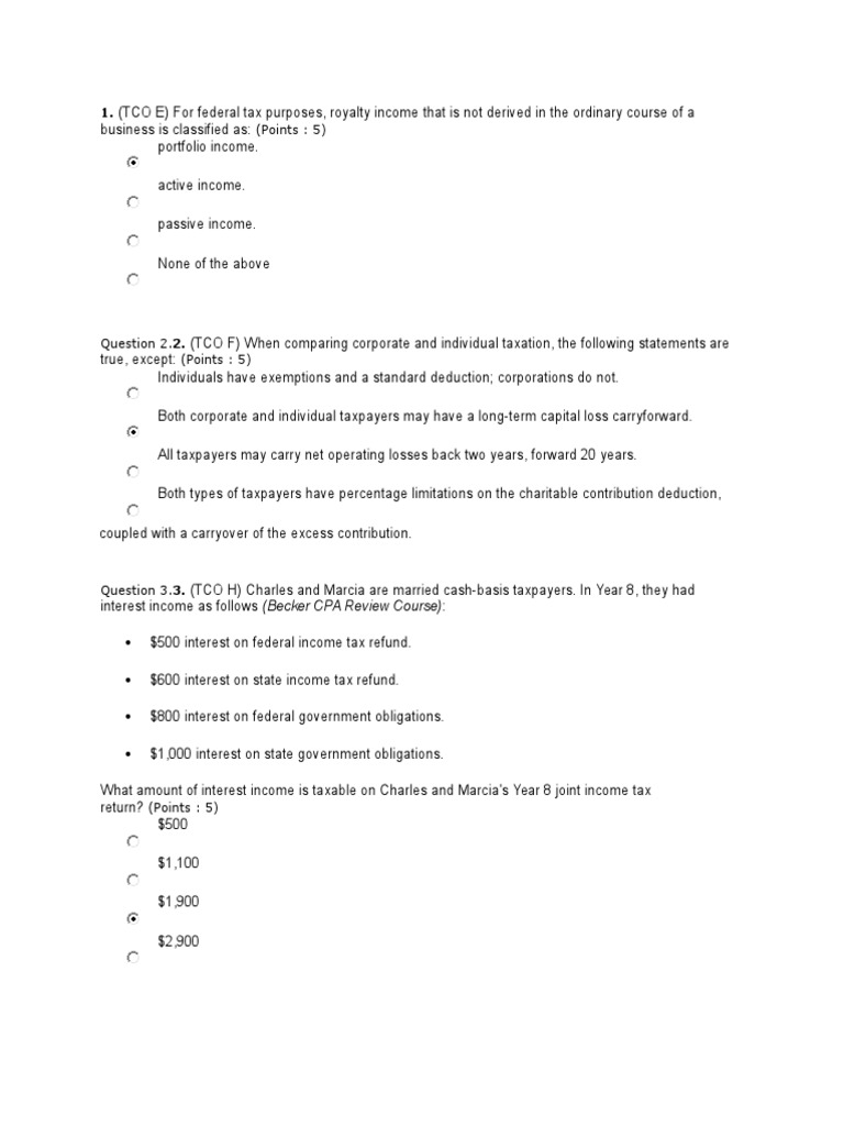 Homework ES 2 Solution ACCT 553 | PDF | Tax Deduction | Income Tax In ...