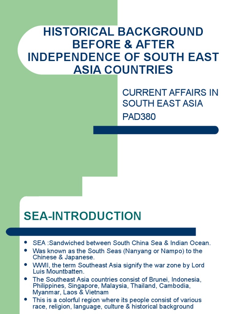 Southeast Asia: History & Independence | PDF | History