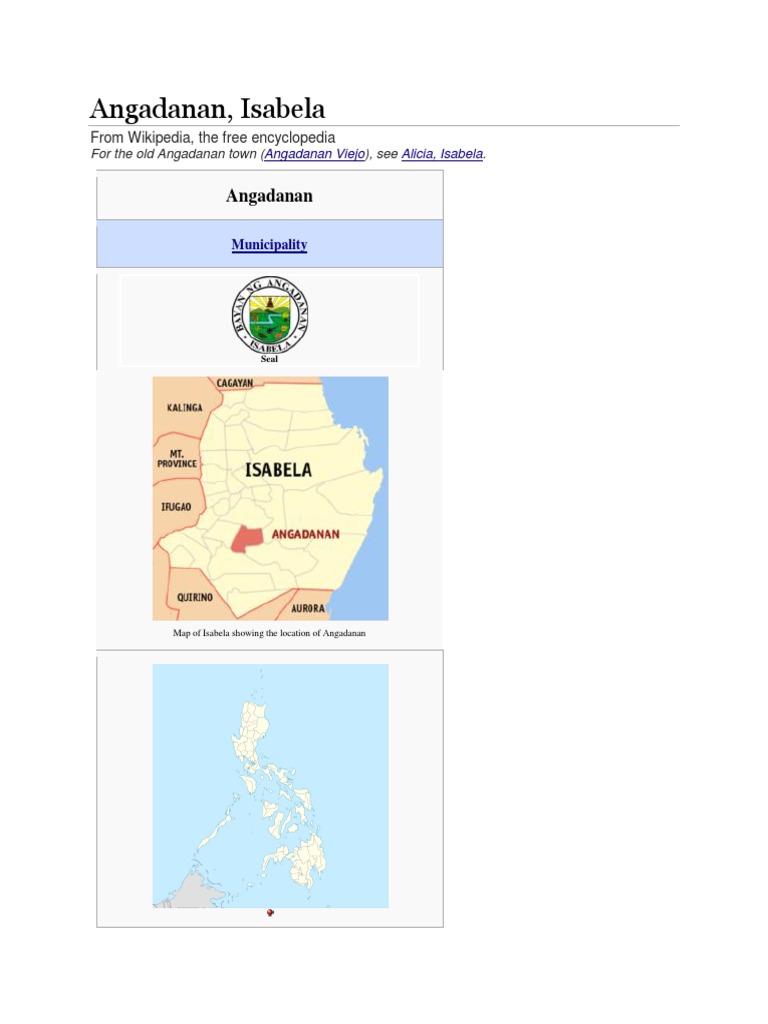 A Detailed Look at the Municipality of Angadanan in Isabela Province ...