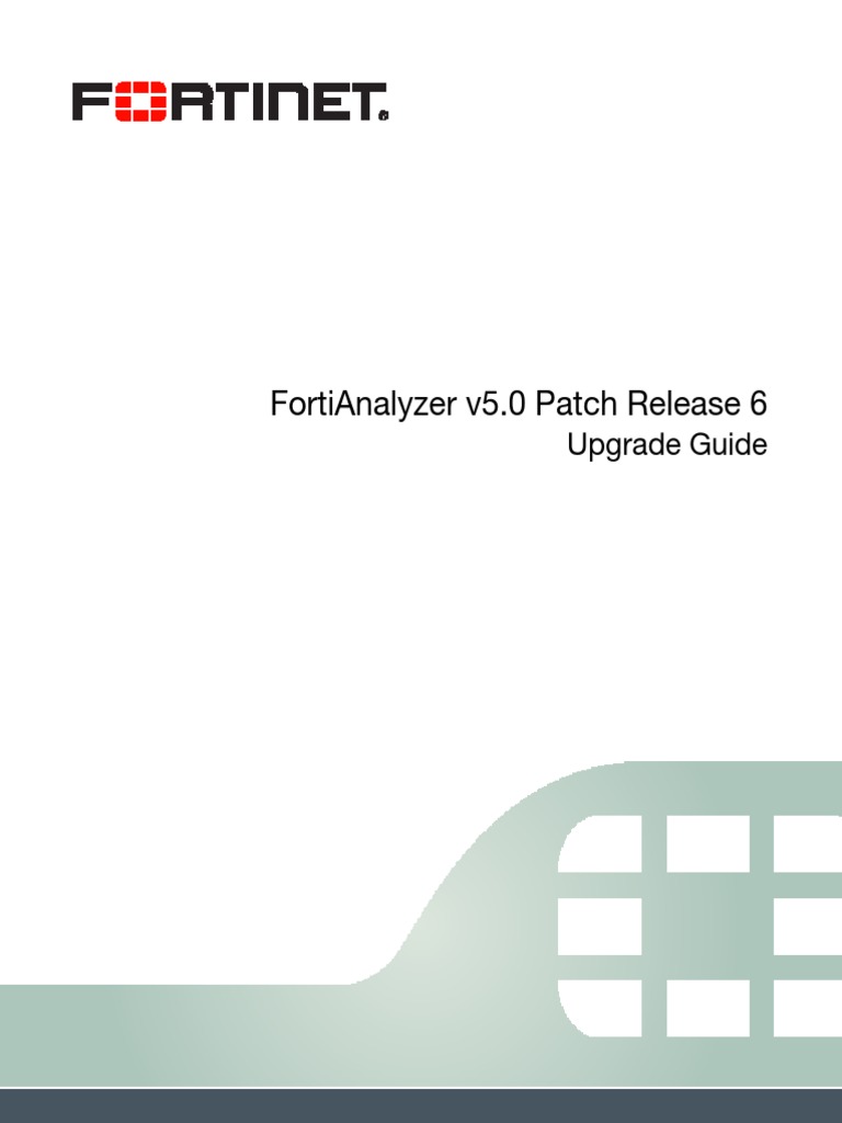 Fortianalyzer V5 0 Patch Release 6 Upgrade Guide Pdf Computer Data
