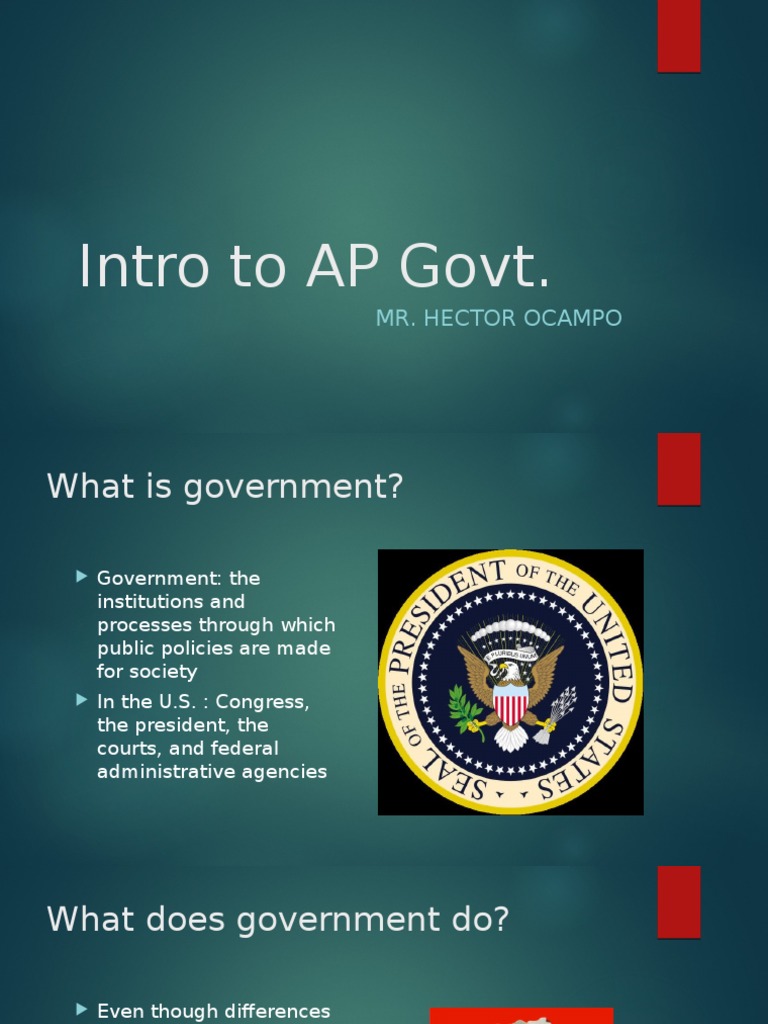 Intro To Ap Govt | PDF