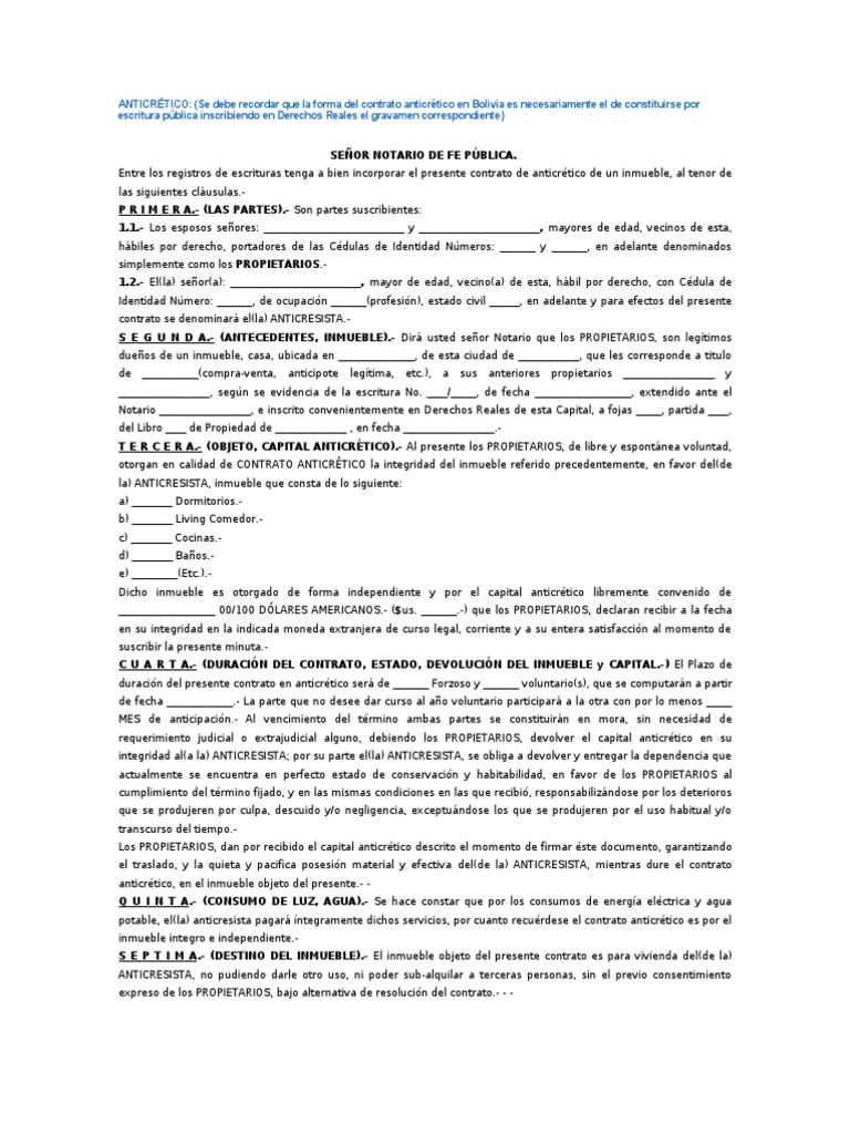 contrato anticretico