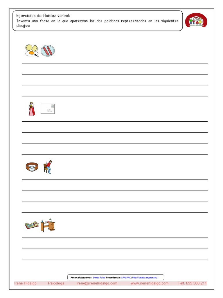 Ejercicios de Fluidez Verbal | PDF | Semiótica | Los símbolos