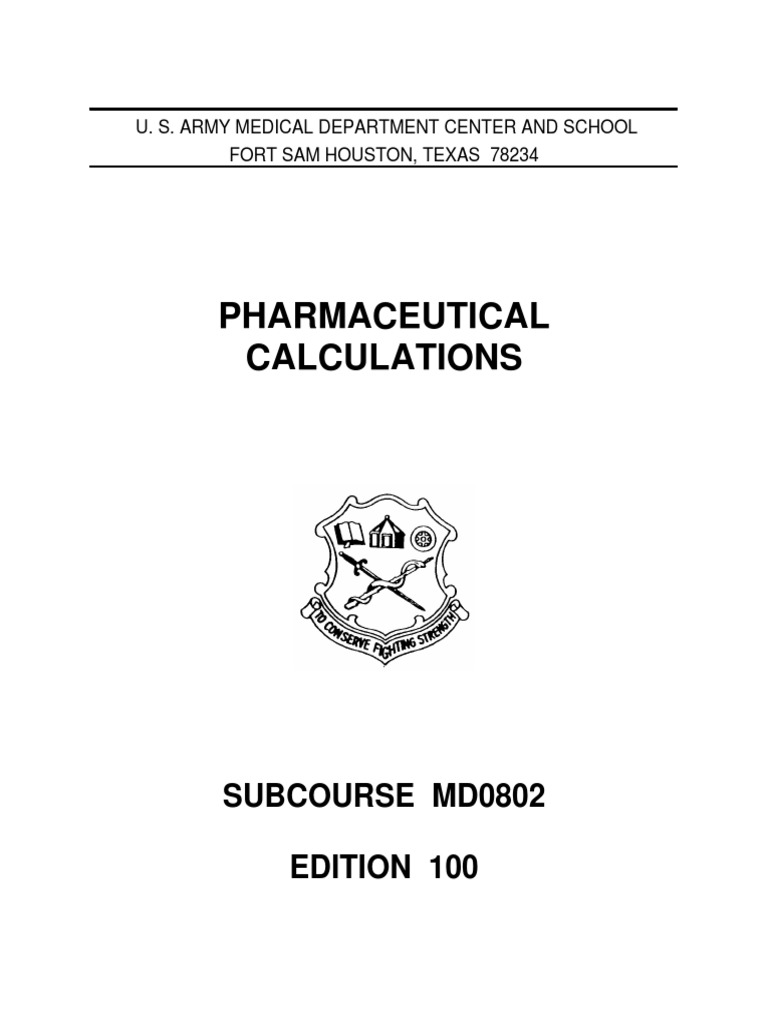 Pharmaceutical Calculations PDF | PDF | Fraction (Mathematics ...